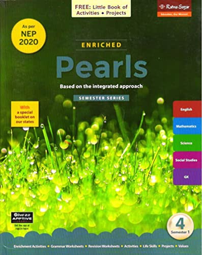 Ratna Sagar Enriched Pearls Class 4 Semester 1 & 2 with Worksheet ...