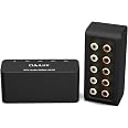 Cubilux AS-R1 4-Way Audio Splitter Box - 4-Channel Stereo RCA Splitter ...