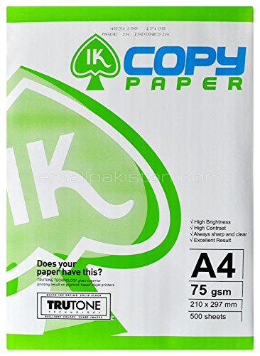 Buy IK Trutone Unruled A4 Printing Paper (Set of 1, White) on Amazon ...