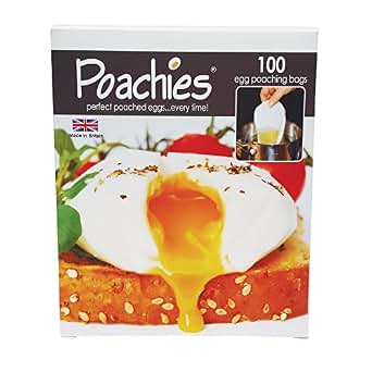 Poachies Egg poaching Bags, 17 x 13.5 x 3 cm, Pack of 100: Amazon.co.uk ...