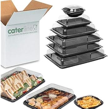 15x Small Buffet Catering Party Food/Sandwich Platter Trays (With Lids ...