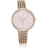 Fastrack Glitch Quartz Analog Brown Dial Metal Strap Watch for Girls ...