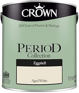 Crown Retail Period Eggshell Aged White 2.5 L: Amazon.co.uk: DIY & Tools