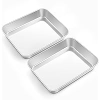 Herogo Mini Oven Tray, Stainless Steel Baking Tray (23.7x18x5 cm ...