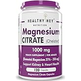 HealthyHey Nutrition Magnesium Glycinate High Absorption for Sleep ...