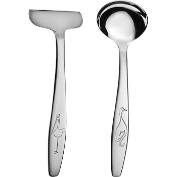 Kinderbesteck Schieber und Löffel 2 tlg im Etui Silber Plated ...