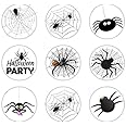 24 x Halloween Spiders Edible Rice Wafer Paper Cupcake Toppers Cake ...