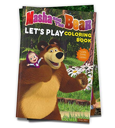 Buy Masha And The Bear - Let's Play: Giant Coloring Book For Kids Book ...