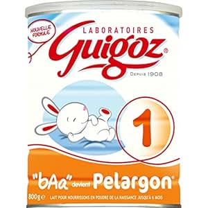 Nestlé Guigoz Pelargon 1 Lait Infantile 1er Age en Poudre 800 g: Amazon ...