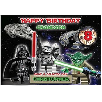 Grandson Birthday Card - Star Wars Birthday Card for Grandson, Star ...