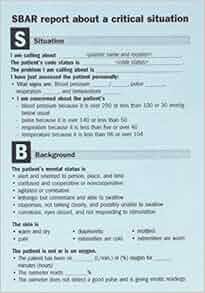 Laminated SBAR Pocket Cards (25 Per Pack): Amazon.co.uk: HcPro ...