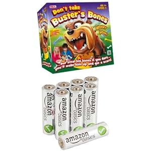 Don't Take Buster's Bones with AmazonBasics AA Performance Alkaline ...