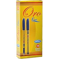 Prima Genta Ball Pen Fine Smooth Writing, Liquid Fluid Ink 0.7 mm Pack ...