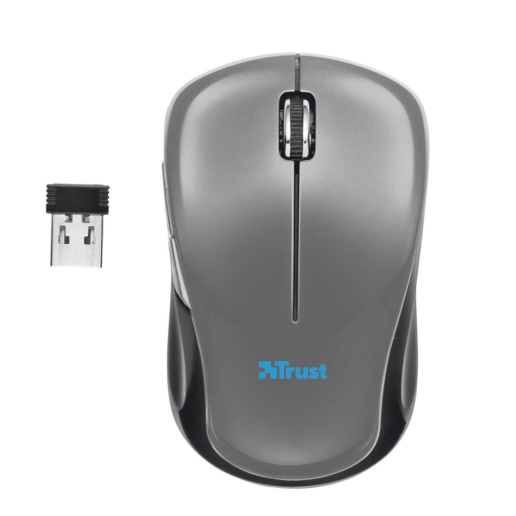 Trust MUI Wireless USB Mouse for Windows 8 Computer and Laptop - Grey ...