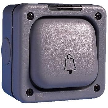 IP66 Outdoor Weatherproof Bell Push Switch 1 Gang 10 Amp Single Pole ...