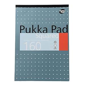 A4 5mm Squared Ruled Pads 80GSM 160 Pages (Single): Amazon.co.uk ...