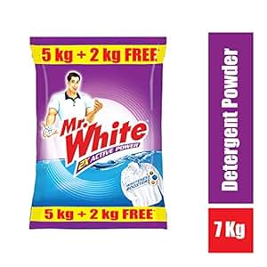 Mr. White Detergent Powder - 5 Kg with Free 2Kg: Amazon.in: Health ...