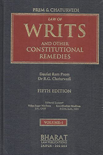 Buy Law of Writs and other Constitutional Remedies in 2 vols Book ...