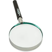 Real Glass Magnifying Glass Hand Lens - Reading Magnifier for Books ...