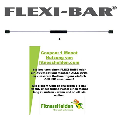 FLEXI-BAR® Intensiv + Einführungs-DVD + Trainingsplan + 30 Tage ALLE FLEXI-BAR® DVDs gratis ...