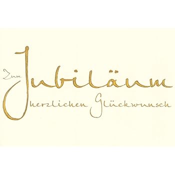 Glückwunschkarte zum Jubiläum herzlichen Glückwunsch: Amazon.de ...