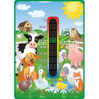 Happy Family Farm Animals Baby Nursery & Room Safety Temperature ...