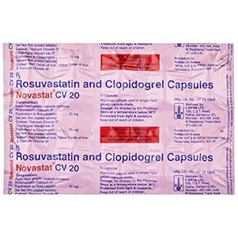 Novastat CV 20 - Strip of 10 Capsules : Amazon.in: Health & Personal Care