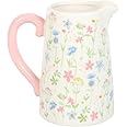 Floral Print Ceramic Flower Jug : Amazon.co.uk: Home & Kitchen