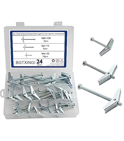 Heavy Duty Drywall Anchor Butterfly Toggle Bolts Swpeet 120-Piece ...