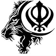 marvellous Vinyl Singh Sikh Lion Car Sticker, Black : Amazon.in: Car ...