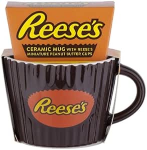 Reese's Ceramic Mug with Reese's Mini Peanut Butter Cups Gift Set ...