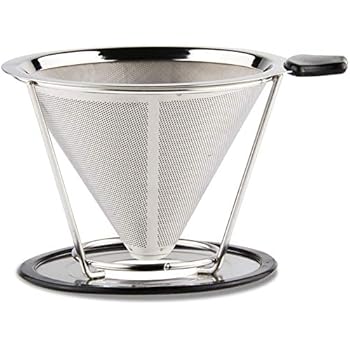 Sivaphe wiederverwendbarer Edelstahl Kaffeefilter Kegel ...