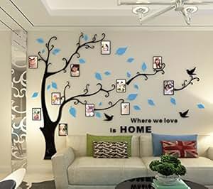 Alicemall Stickers Autocollants Muraux Amovibles 3D en Acrylique Arbre ...