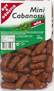 Gut & Günstig Mini Cabanossi mild 2 x 125g: Amazon.de: Lebensmittel ...