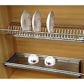 DBR Stainless Steel Dish Plate Rack Drainer GTPT for Kitchen, Cabinet ...