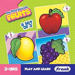 Buy Frank Fruits Puzzle For 3 Year Old Kids And Above Online at Low ...