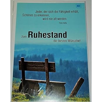 XXL Karte zum Ruhestand"Wünsche" + Umschlag: Amazon.de: Bürobedarf ...