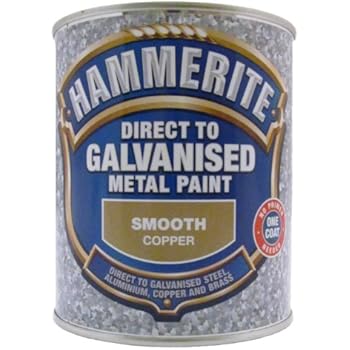 Hammerite 5097049 750ml Direct to Galvanised Metal Paint - Black ...