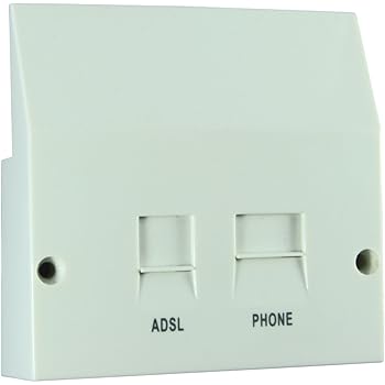 BT Telephone ADSL Broadband Faceplate Filter Adaptor (Centralised ...