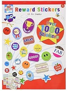 Childrens Reward Sticker Book - Over 1000 Stickers - Designs may vary ...