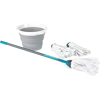 Compact Folding Mop Bucket System Spin Mop: Amazon.co.uk: Kitchen & Home