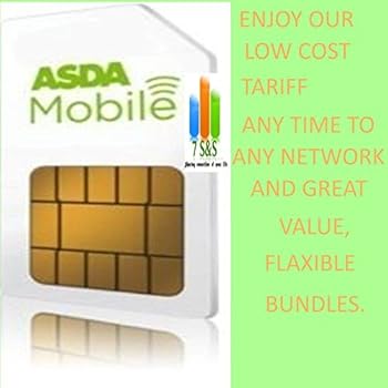 Asda mobile standard,micro and nano pay as you go sim card UK`s biggest ...