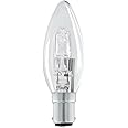 4Pack 28W SBC Eco Halogen Saver Candle Lamp Bulb Small Bayonet B15 28W 240V Clear 370 Lumens ...