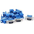 HRtronics® - D-SUB DB9 9 Pin Male IDC Type Crimp Connector for Flat ...
