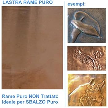 RAME PURO LASTRA CM.20x30: Amazon.it: Giochi e giocattoli