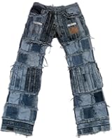 Ticila Seven Star Gringo Herren Jeans blau Designer Rock Star Patchwork ...