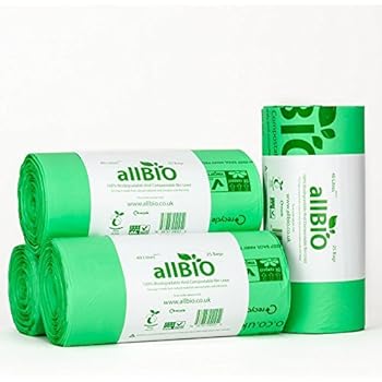 35/40 Litre x 50 Compostable Bags - Biobag Kitchen Food Waste Compost ...