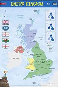 United Kingdom: Wall Map (Collins Primary Atlases): Amazon.co.uk ...