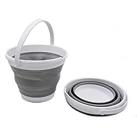 Homeshopa Collapsible Bucket, Compact 10L Capacity, Sturdy Foldable ...