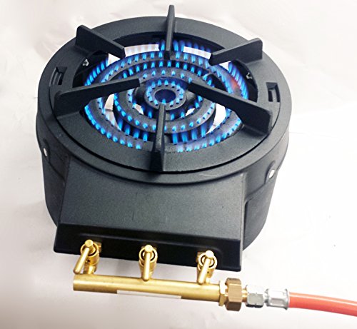 4 Fuß Profi Hockerkocher GB-17 Gaskocher 9 KW Gaswok Wokbrenner ...